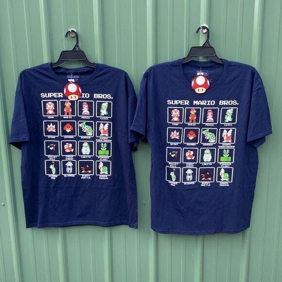 Nintendo | Shirts | Nintendo Super Mario Mens Super Mariocharacter ...